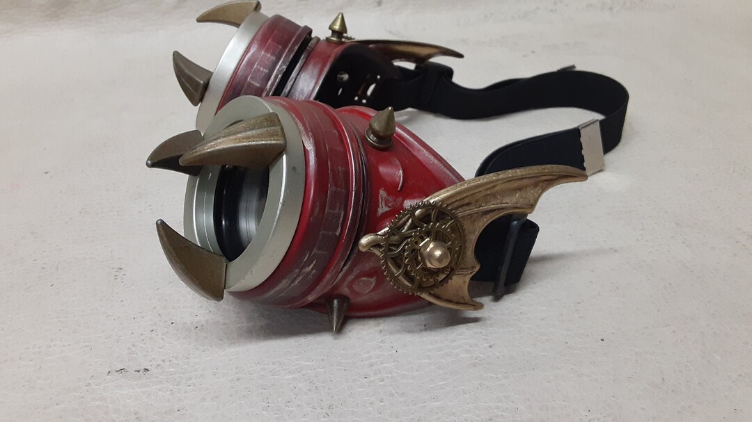 Deep Red Steampunk Style Dragon Claw Goggles - Etsy