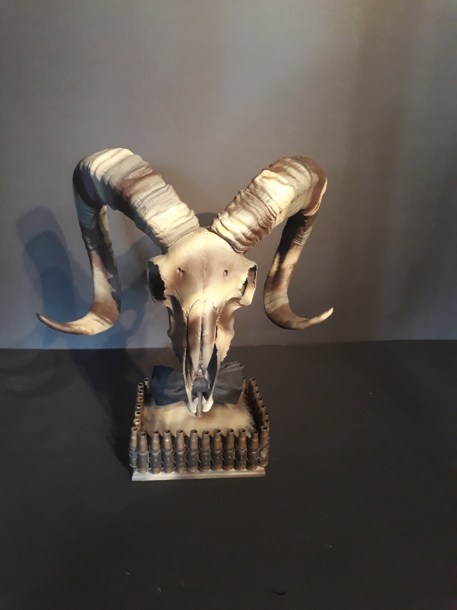 RAMBO Camo Jacobs Ram With Bullet Bandelier to Base and Bow Tie on Stem ...