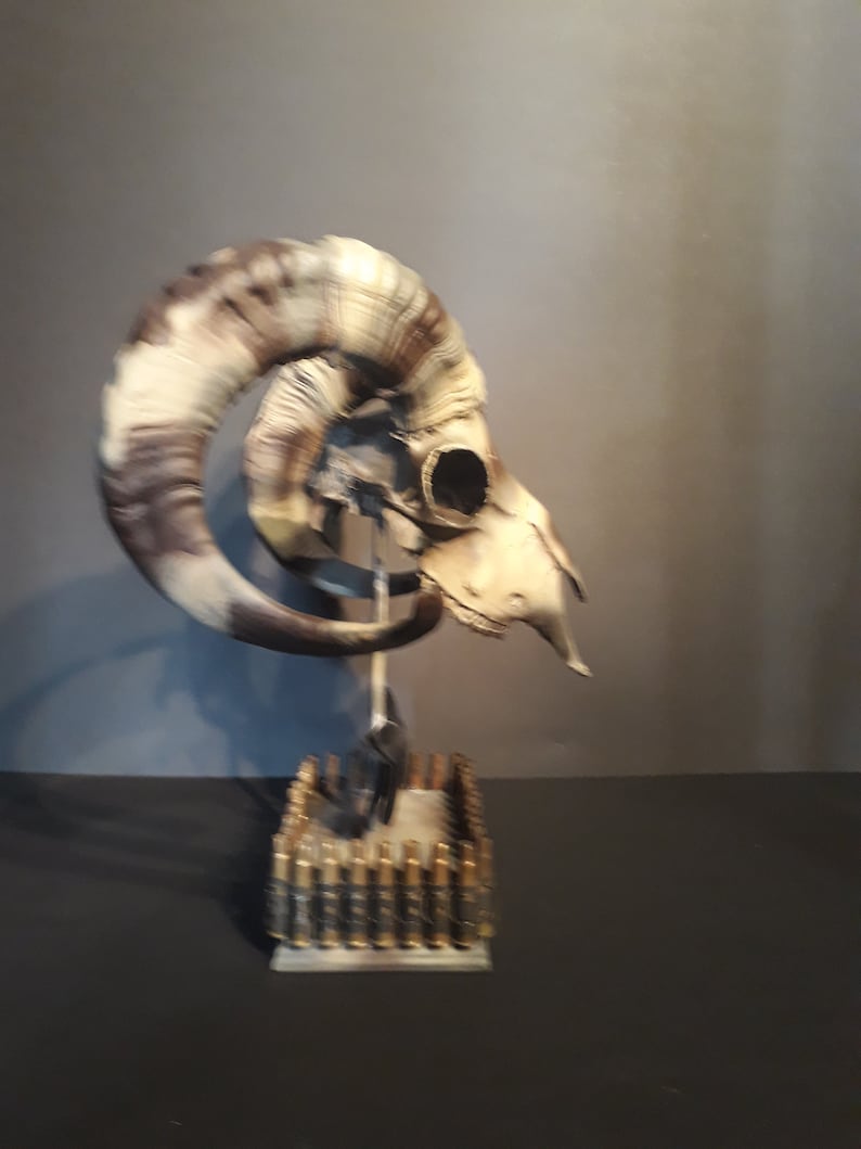 RAMBO Camo Jacobs Ram With Bullet Bandelier to Base and Bow Tie on Stem ...