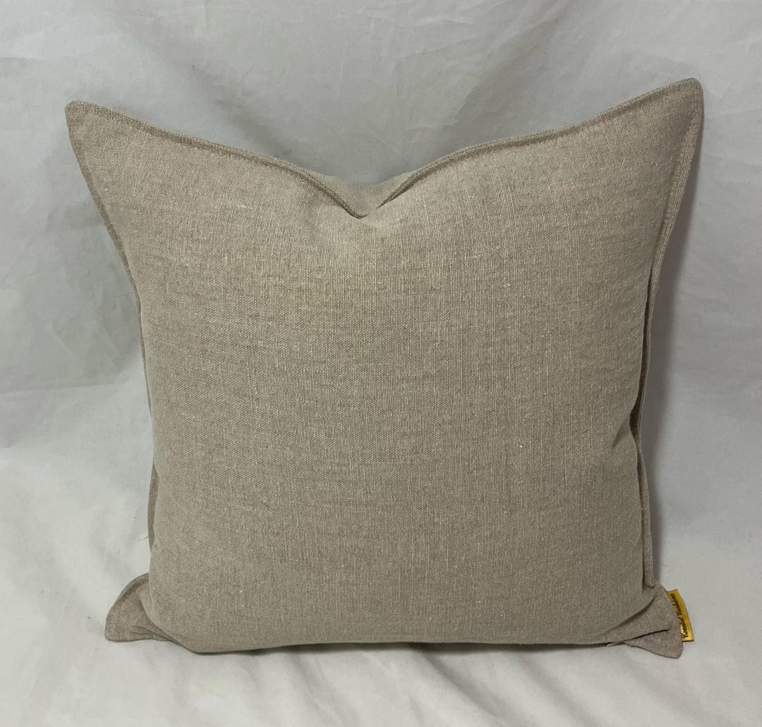 Bed Sash With Two Matching Cushion Covers in Raw Earthy Unbleached ...