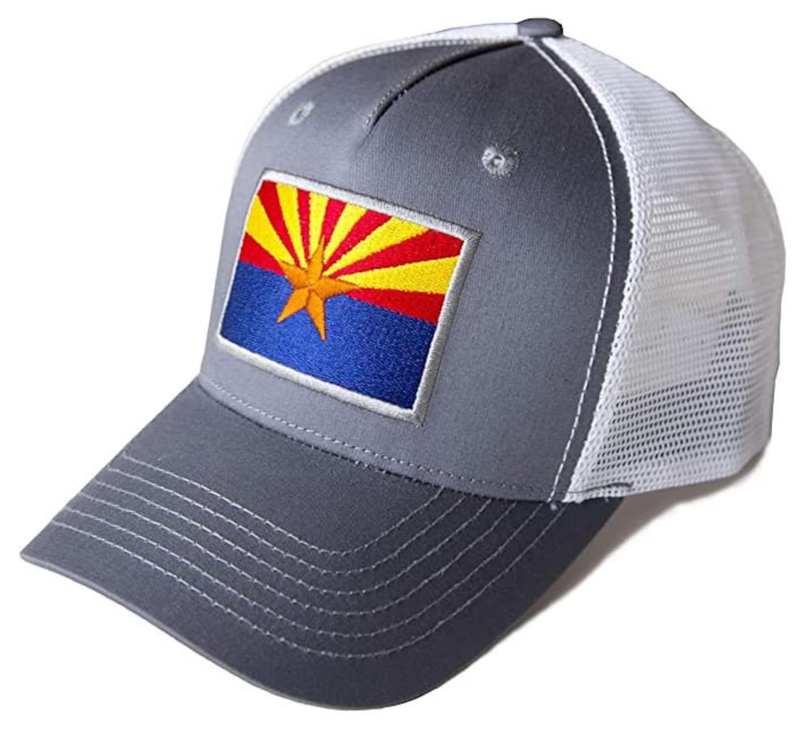 International Tie Arizona Flag Snapback Trucker Baseball Hat - Etsy