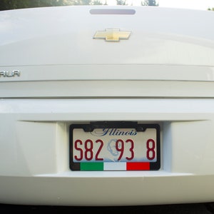 Italy Italian Flag License Plate Frame Black High Grade 304 - Etsy