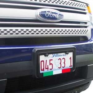 Italy Italian Flag License Plate Frame Black High Grade 304 - Etsy