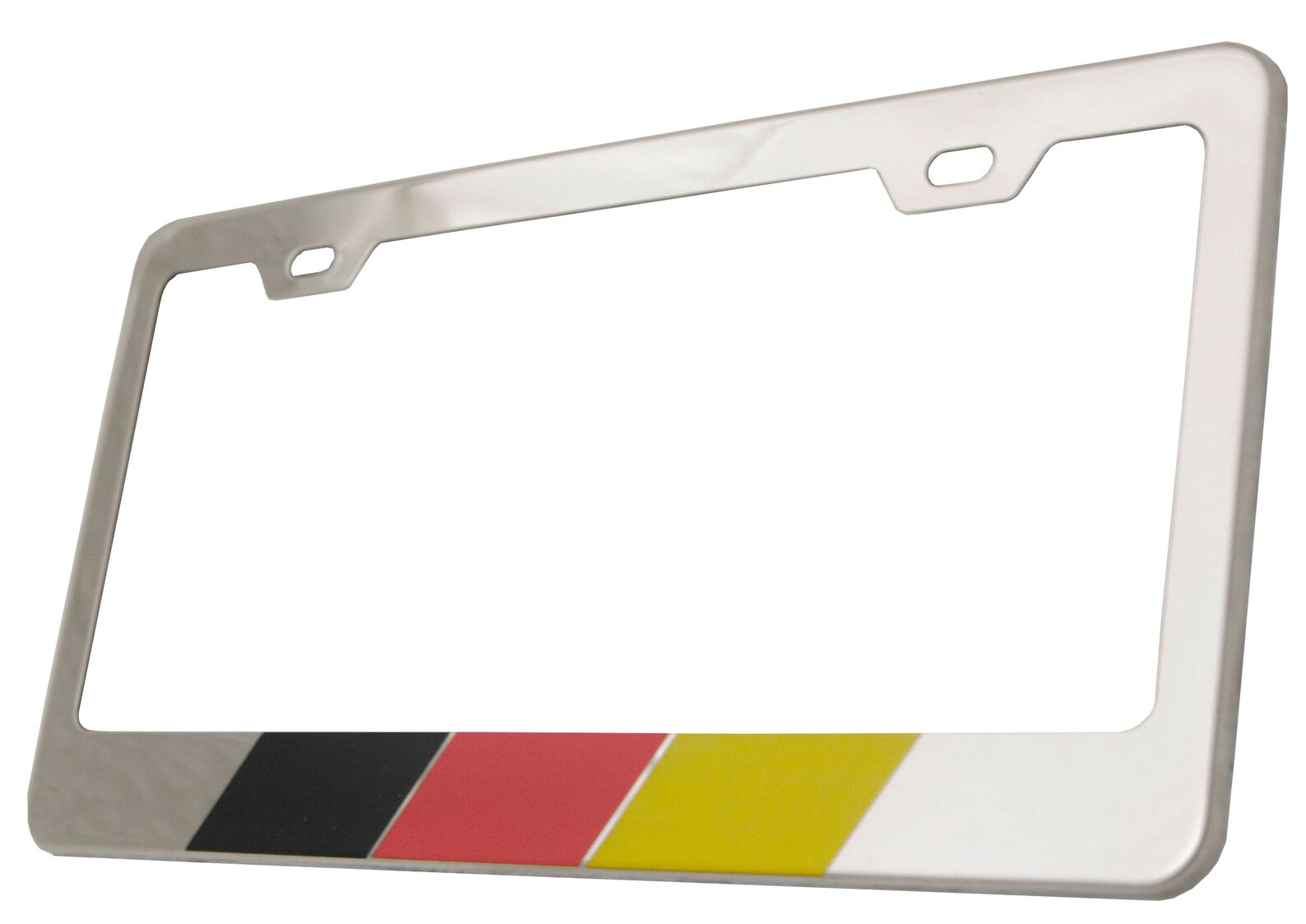 Germany German Flag License Plate Frame Chrome Stainless - Etsy