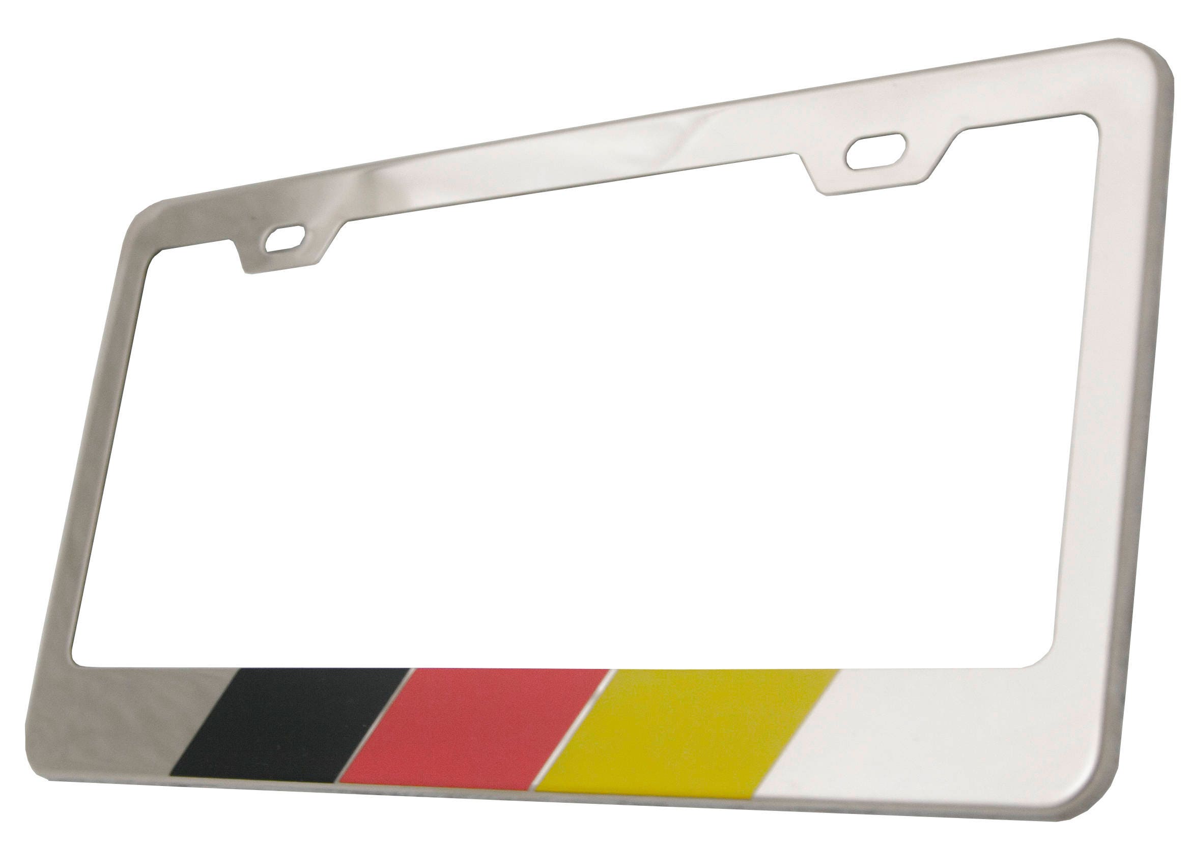 Germany German Flag License Plate Frame Chrome Stainless - Etsy