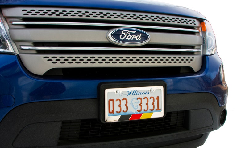 Germany German Flag License Plate Frame Chrome Stainless - Etsy