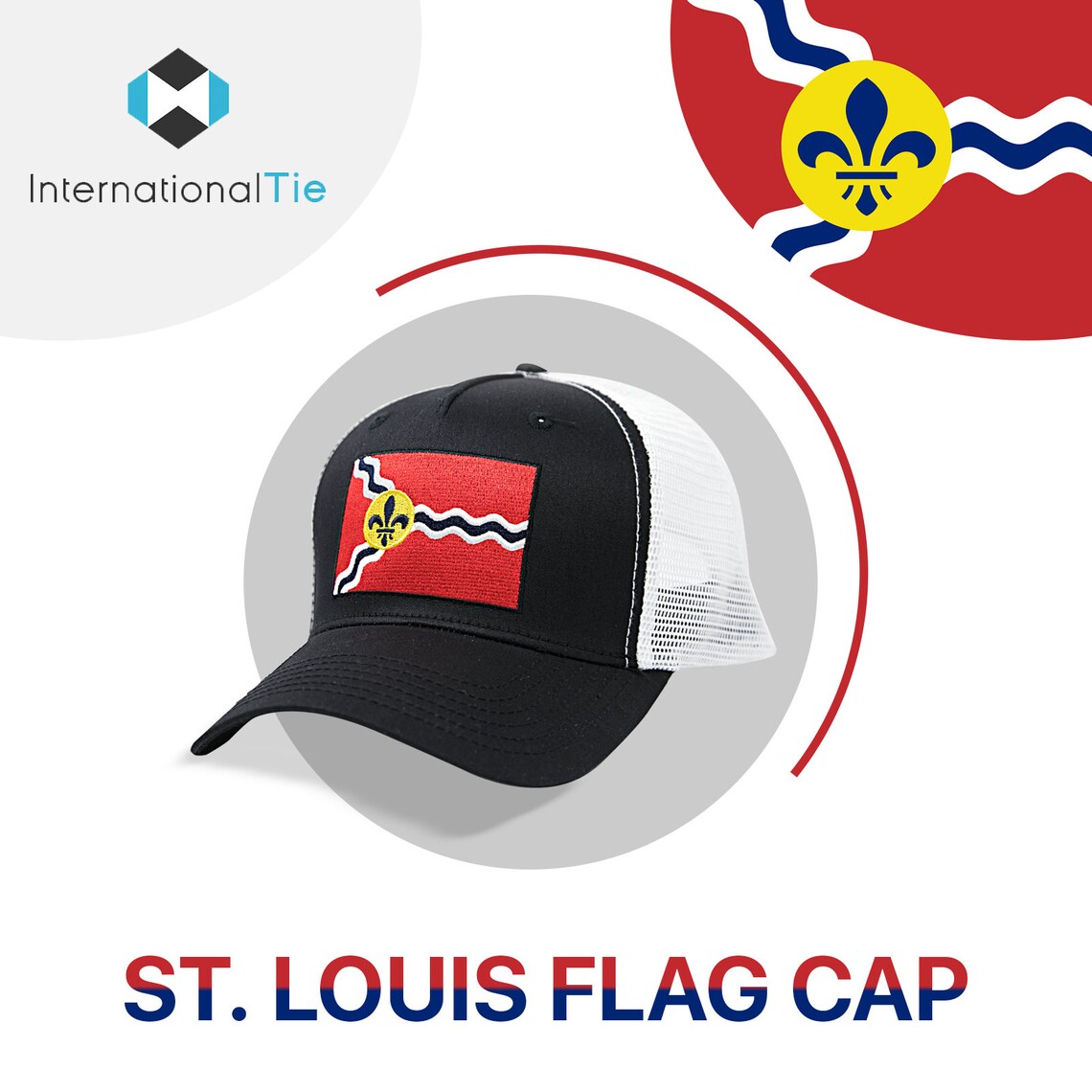 International Tie St. Louis Flag Hat Snapback Baseball Hat - Etsy