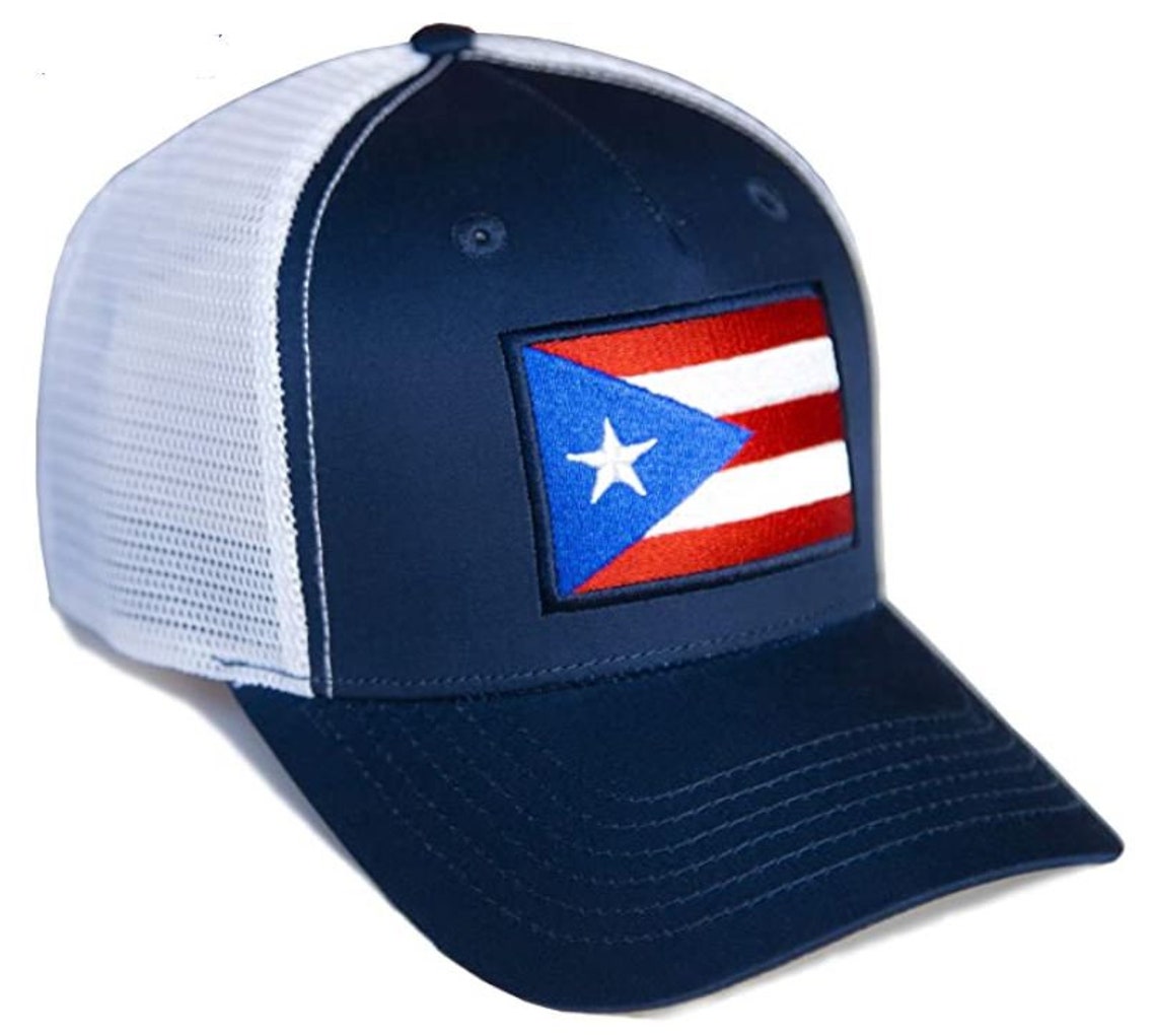 International Tie Puerto Rico Flag Snapback Trucker Baseball Hat - Etsy