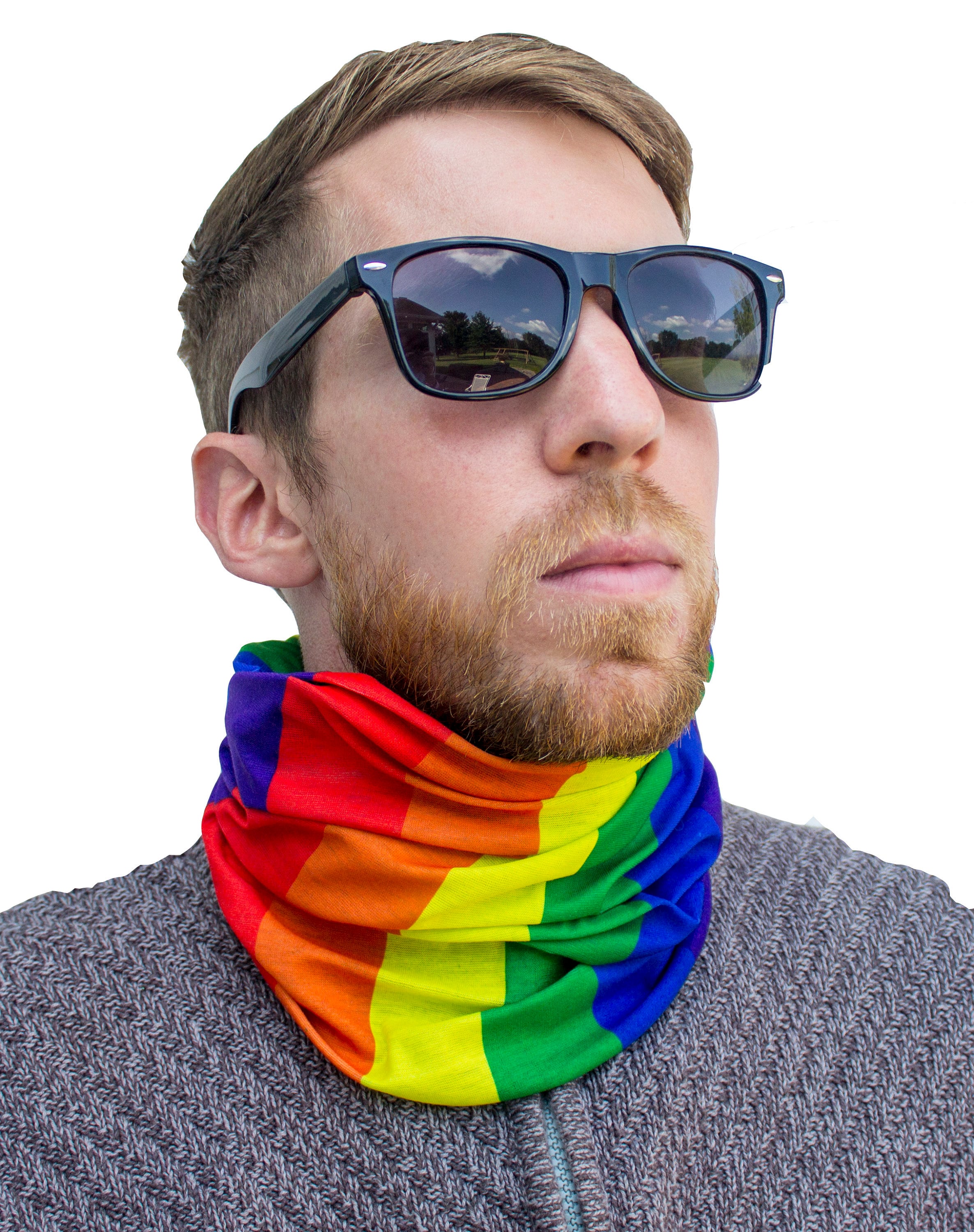 Rainbow Pride Flag Multifunctional Scarf, Sunmask, Balaclava, Great ...