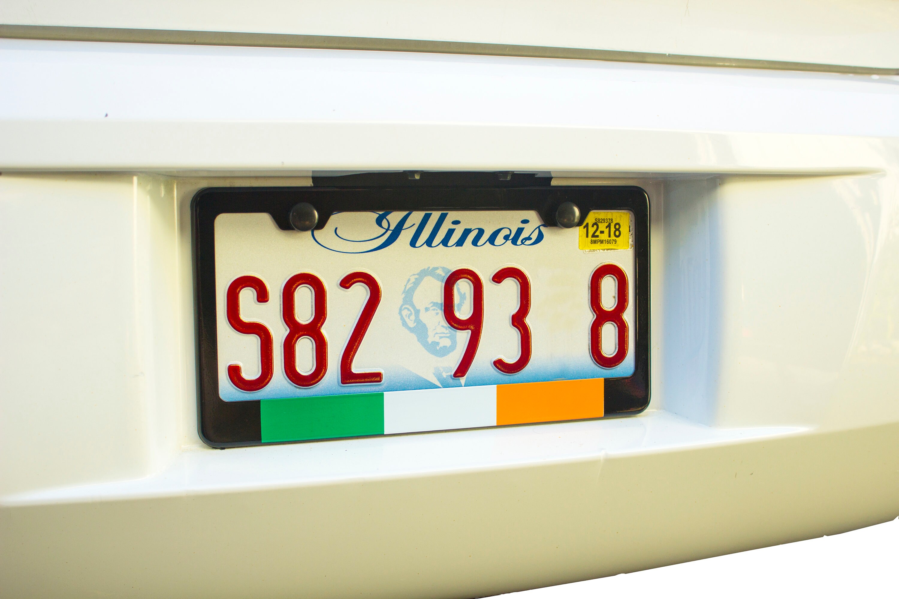 Ireland Irish Flag License Plate Frame Black High Grade 304 Stainless ...