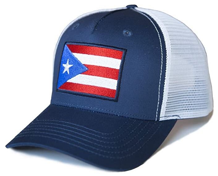 International Tie Puerto Rico Flag Snapback Trucker Baseball Hat - Etsy