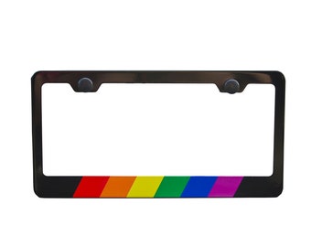 Rainbow License Plate | Etsy