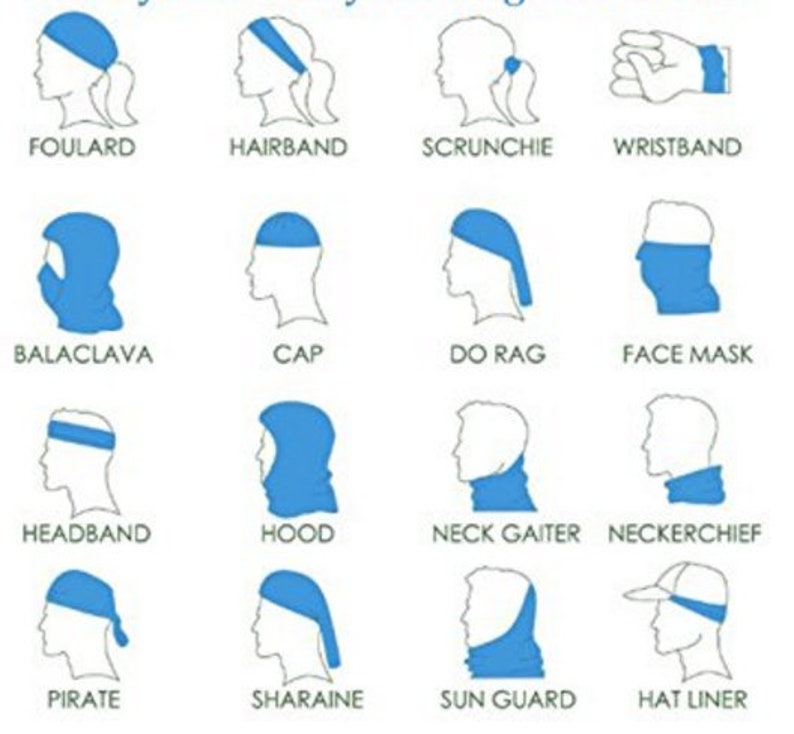 Thin Blue Line Multifunctional Face Shield, Scarf, Sunmask, Balaclava ...