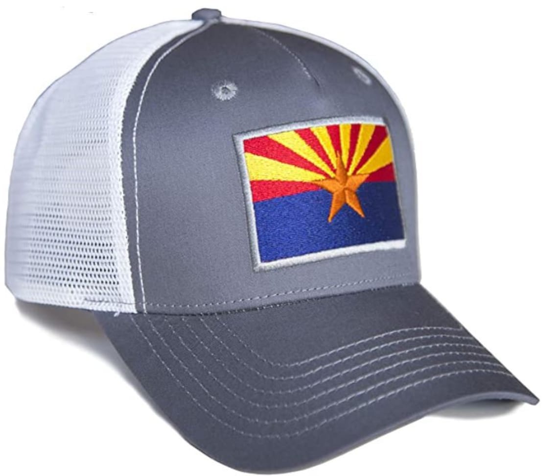 International Tie Arizona Flag Snapback Trucker Baseball Hat - Etsy