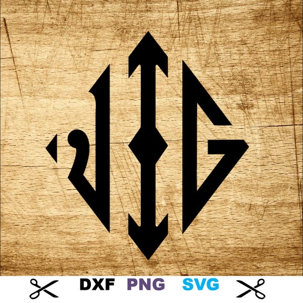 Diamond Monogram - Etsy