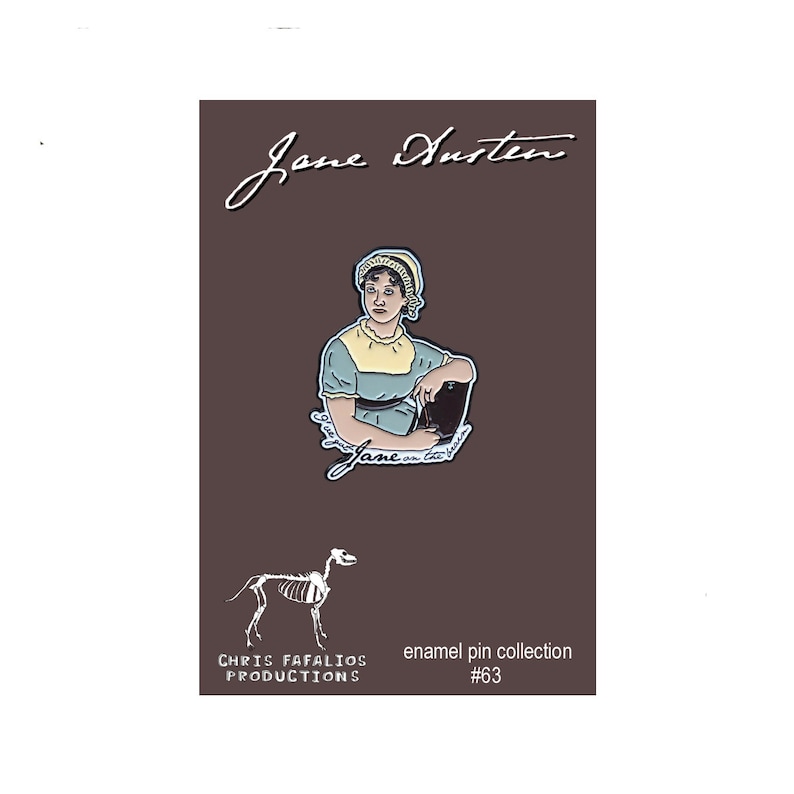 Jane Austen Enamel Pin: Literary Gift for Book Lovers - Etsy