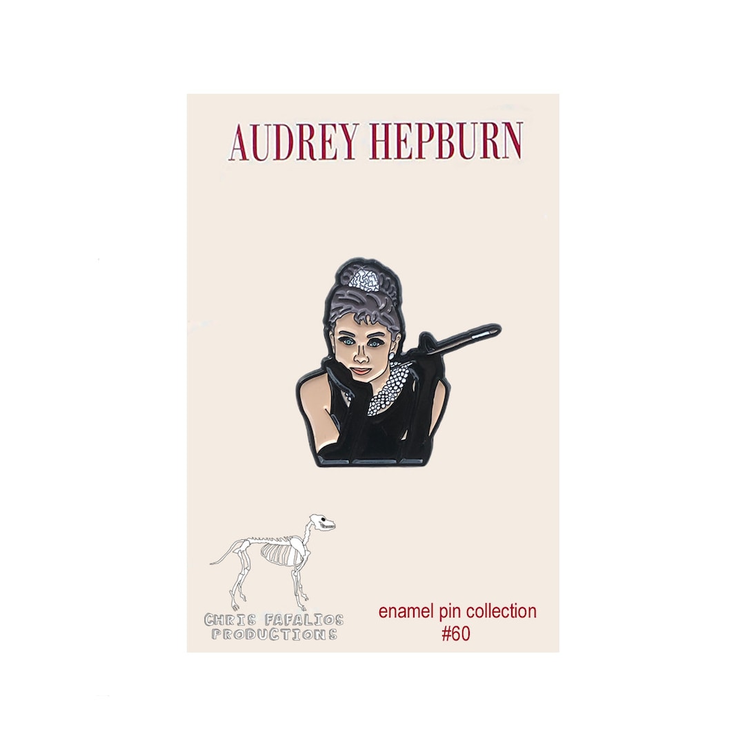 Audrey Hepburn Enamel Pin Lapel Pin Gift for Her Stocking Stuffer ...
