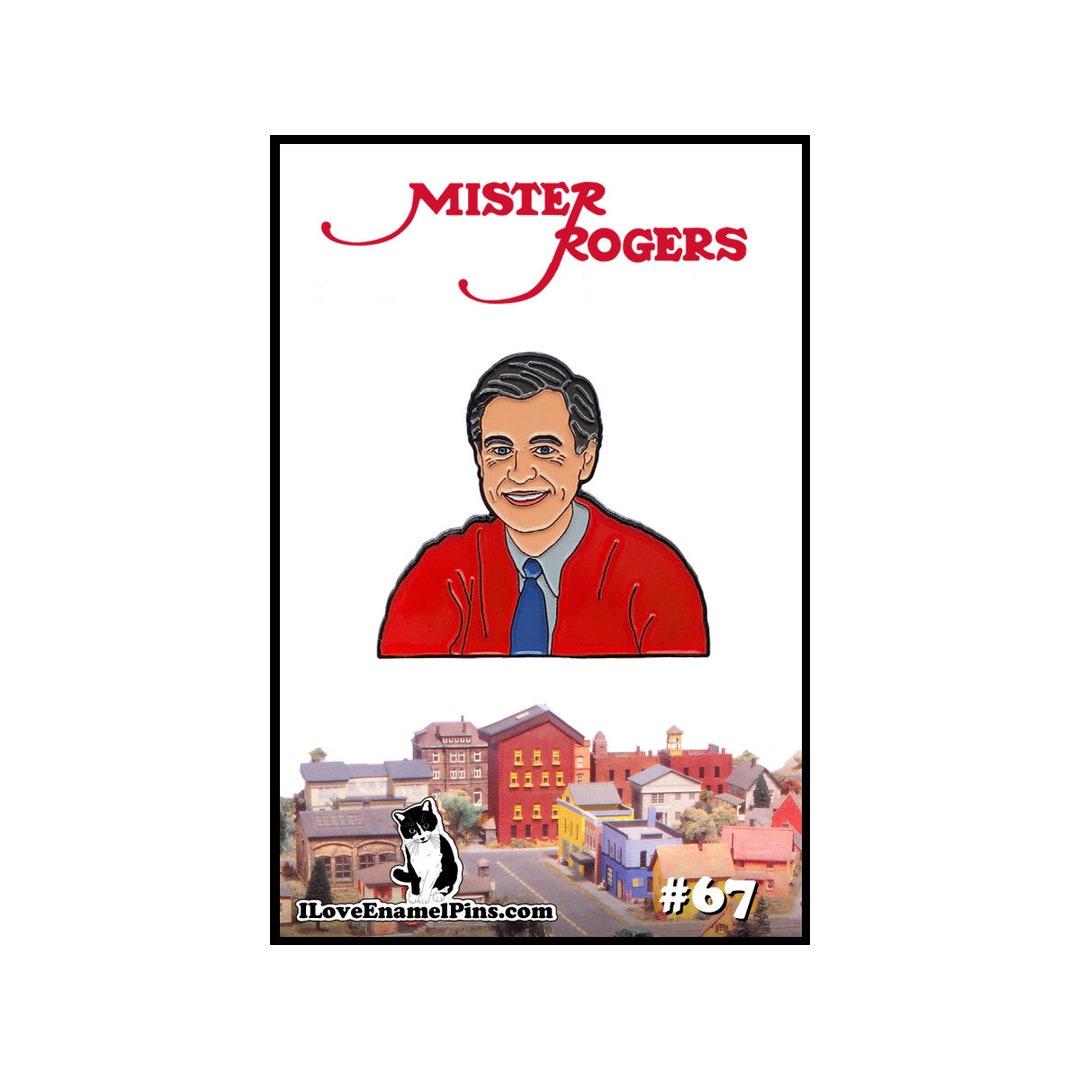 Mr Rogers Enamel Pin Mister Rogers Pittsburgh Ts For Her Ts For Dad Lapel Pin T For