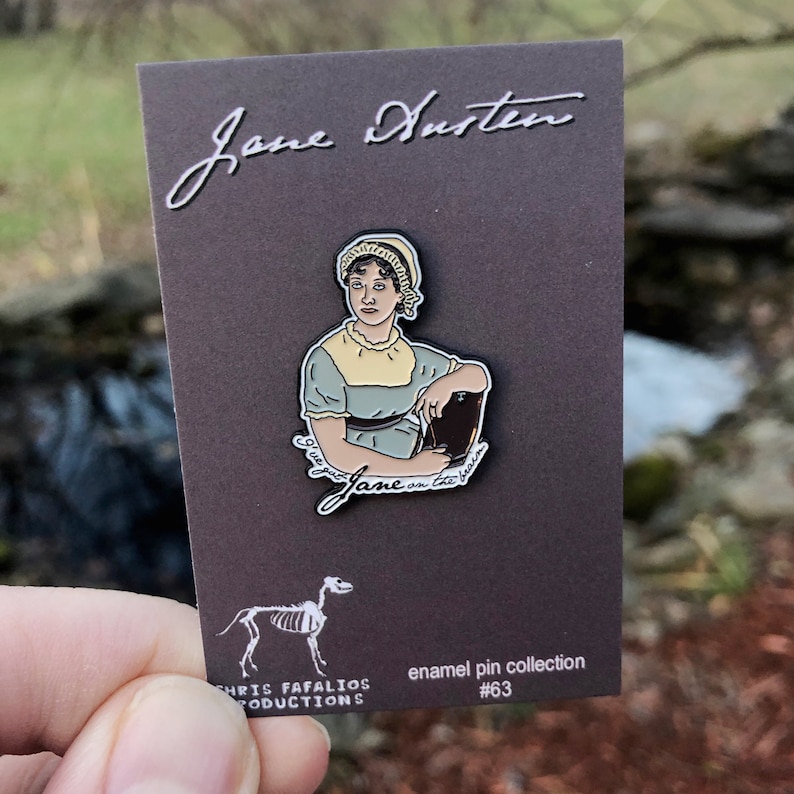 Jane Austen Enamel Pin: Literary Gift for Book Lovers - Etsy