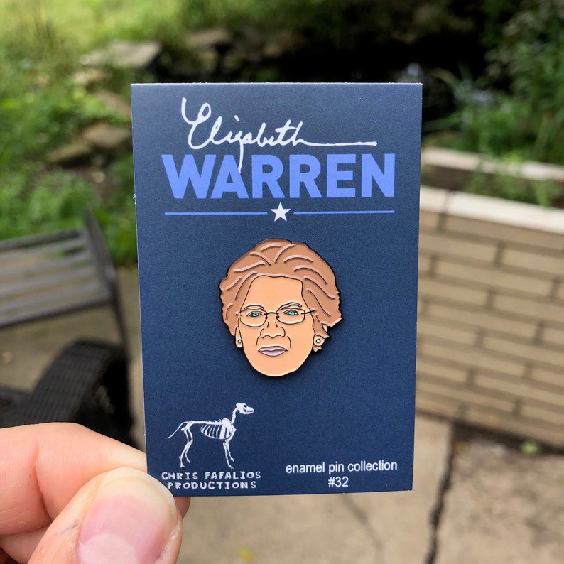Elizabeth Warren Enamel Pin - Limited Edition 1" Pin - Etsy