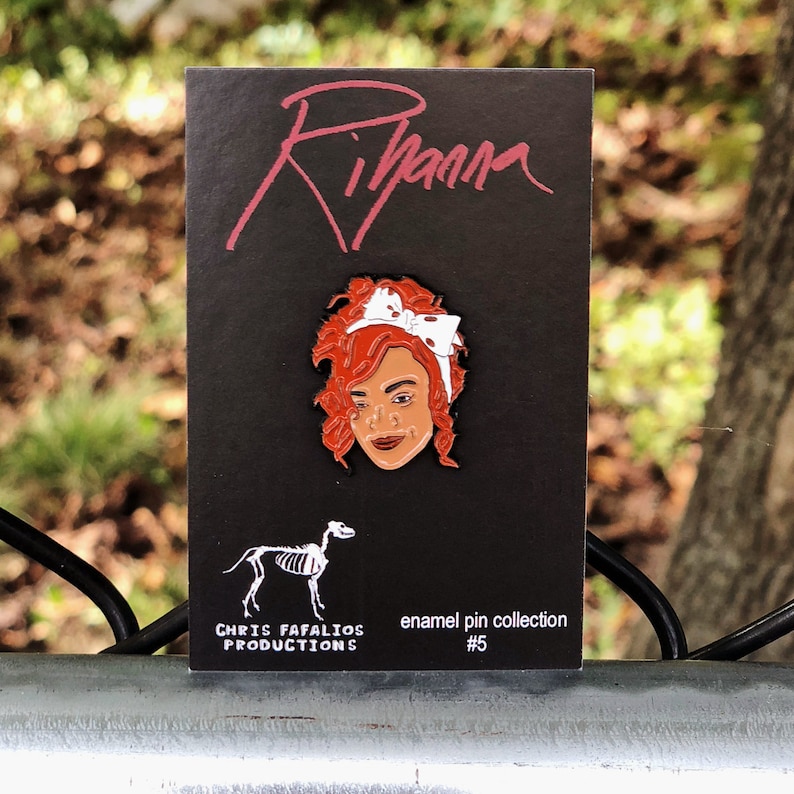 Rihanna Enamel Pin - Limited Edition Pop Culture Lapel Pin - Etsy