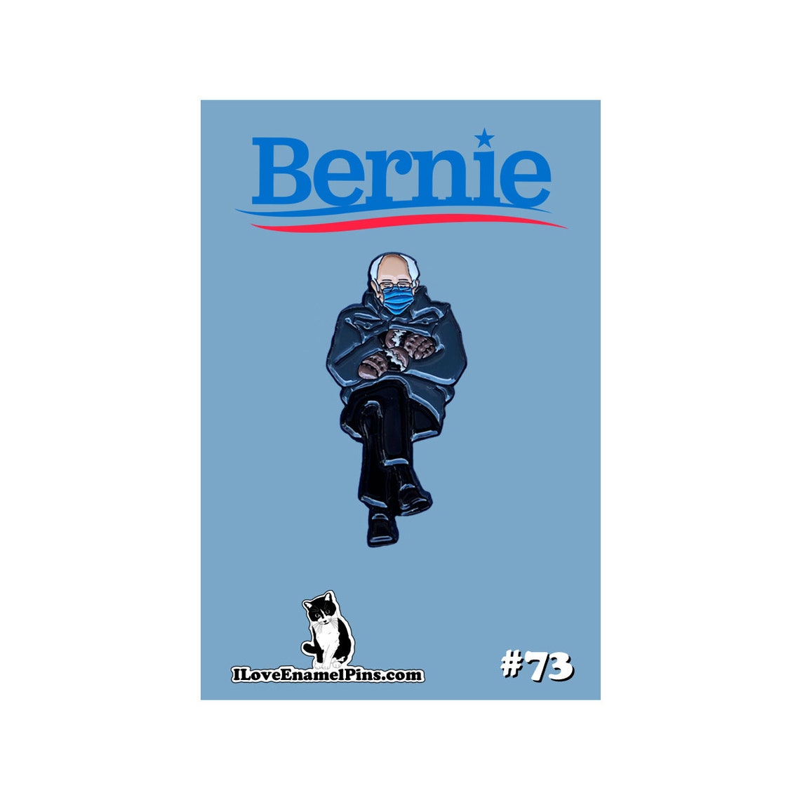 Bernie Sanders in Mittens 1.5 Enamel Pin Bernie - Etsy