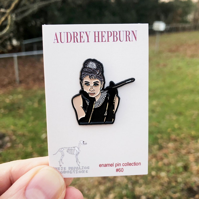 Audrey Hepburn Enamel Pin Lapel Pin Gift for Her | Etsy