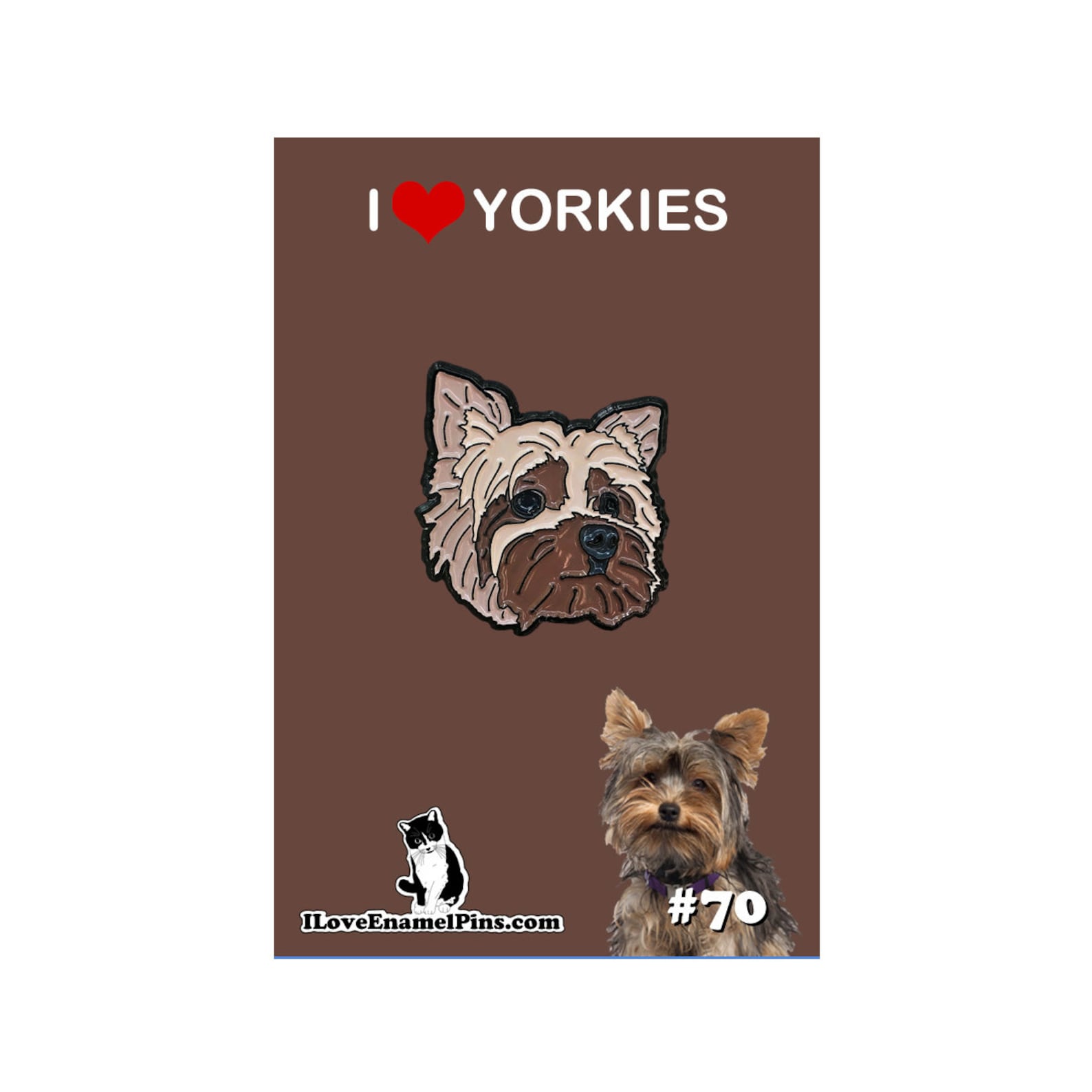 Yorkie Enamel Pin Yorkshire Terrier Yorkie Gift Dog | Etsy