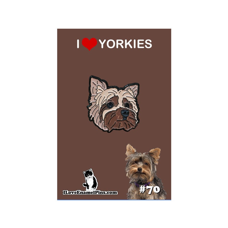 Yorkie Enamel Pin Yorkshire Terrier Yorkie Gift Dog - Etsy