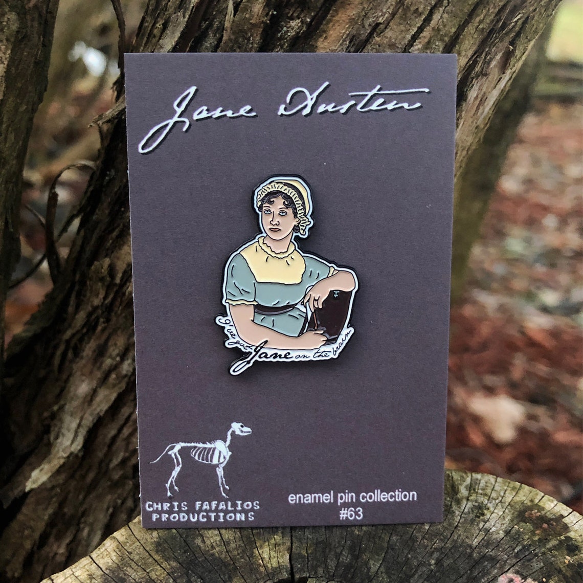 Jane Austen Enamel Pin Pride and Prejudice Classic Books - Etsy