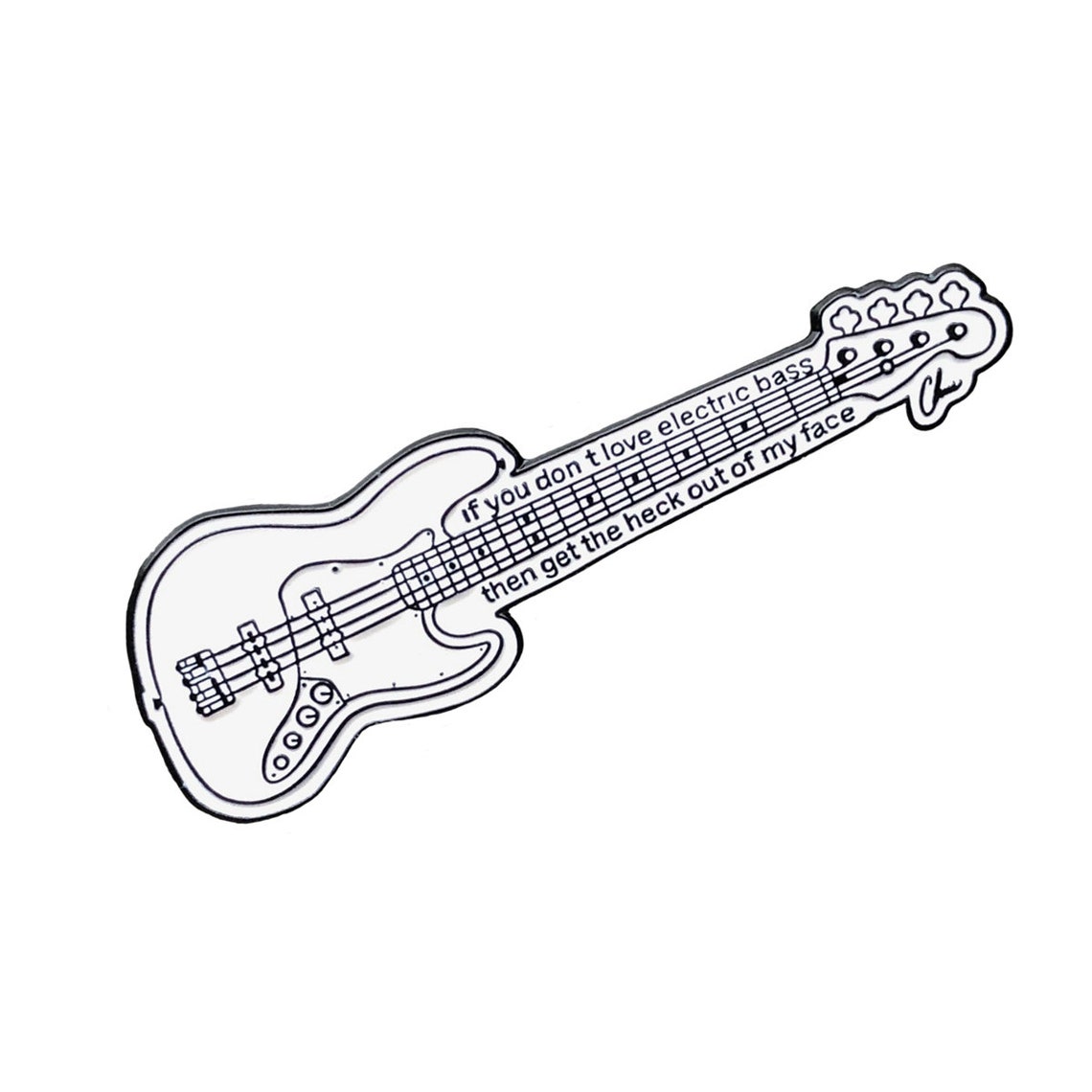 Electric Bass Enamel Pin 1.5 LIMITED EDITION Bass | Etsy