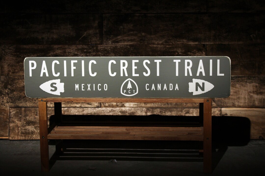 Pacific Crest Trail Wood Sign, PCT, Pacific Crest Trail Art, PCT Gifts ...