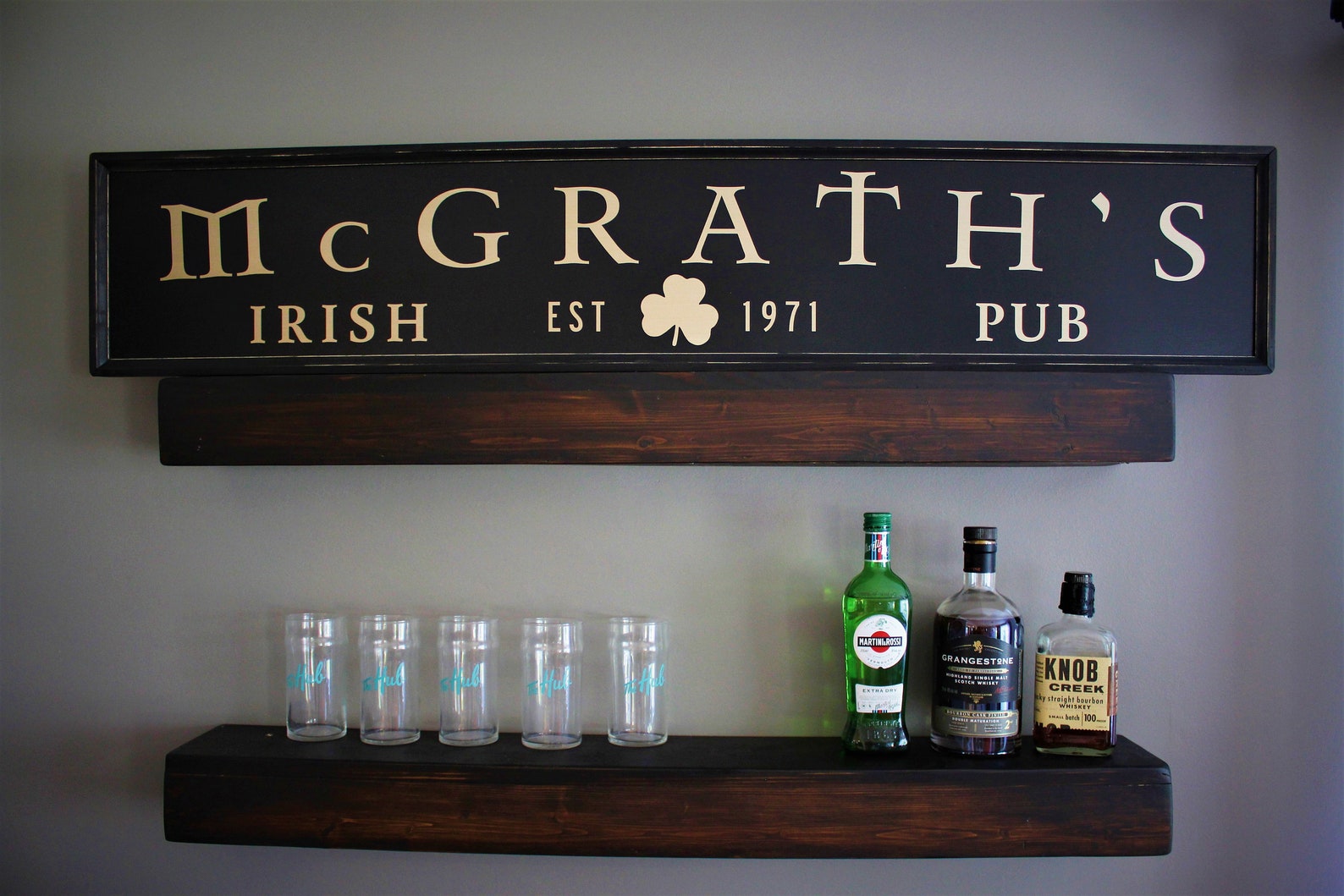 Personalized IRISH PUB Sign Your Last Name Bar Sign for Home - Etsy UK