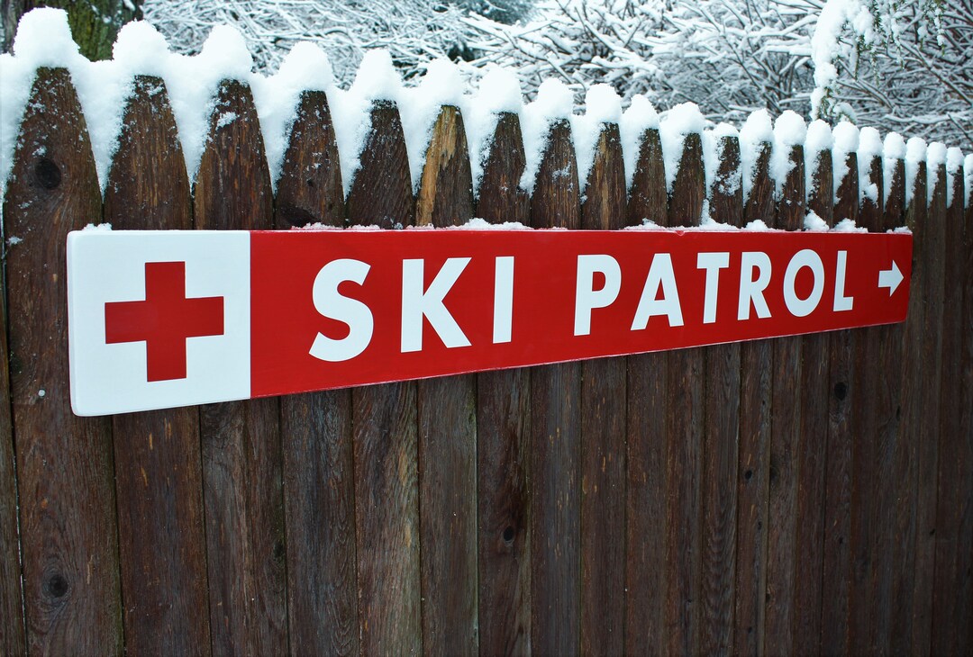 Ski Patrol Hand Made Wooden Sign - Etsy