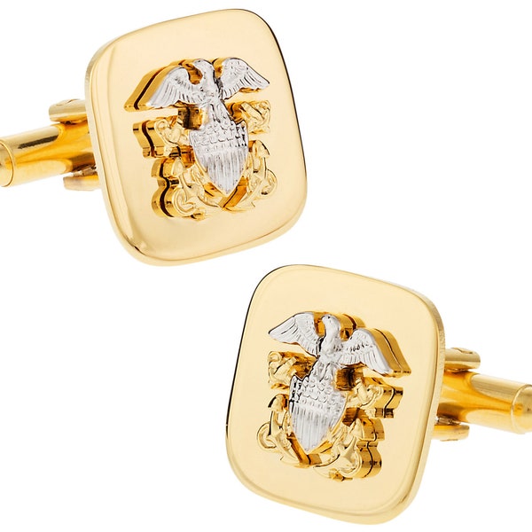 Navy Cufflinks - Etsy