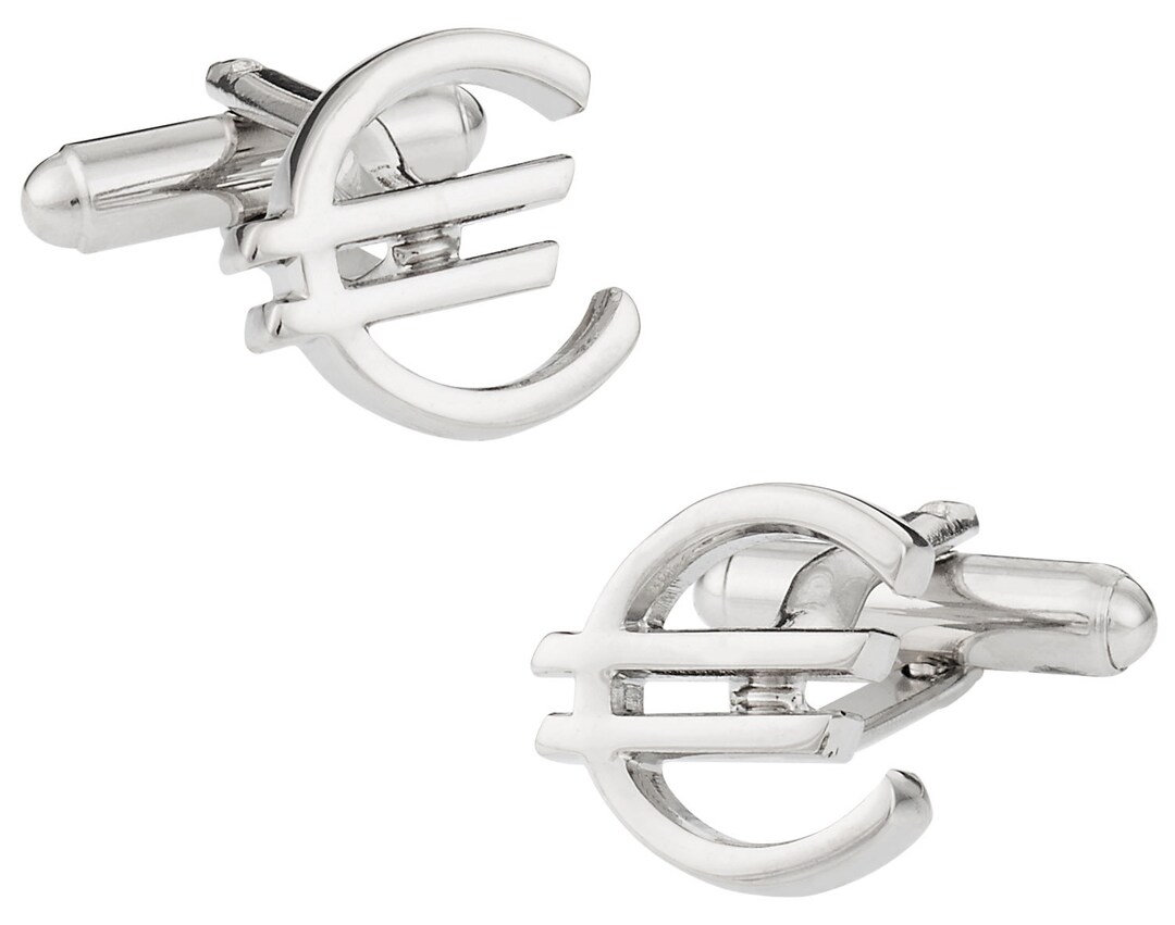 Euro Symbol Cufflinks With Presentation Gift Box Ready to Gift to Dad ...