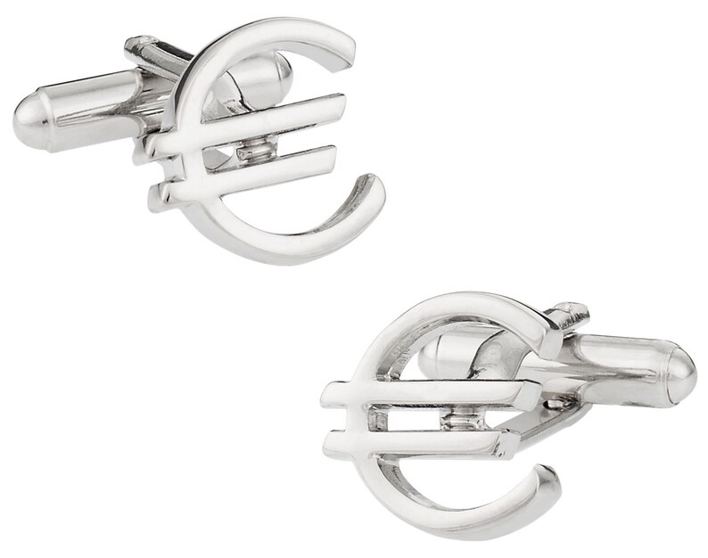 Euro Symbol Cufflinks With Presentation Gift Box Ready to - Etsy