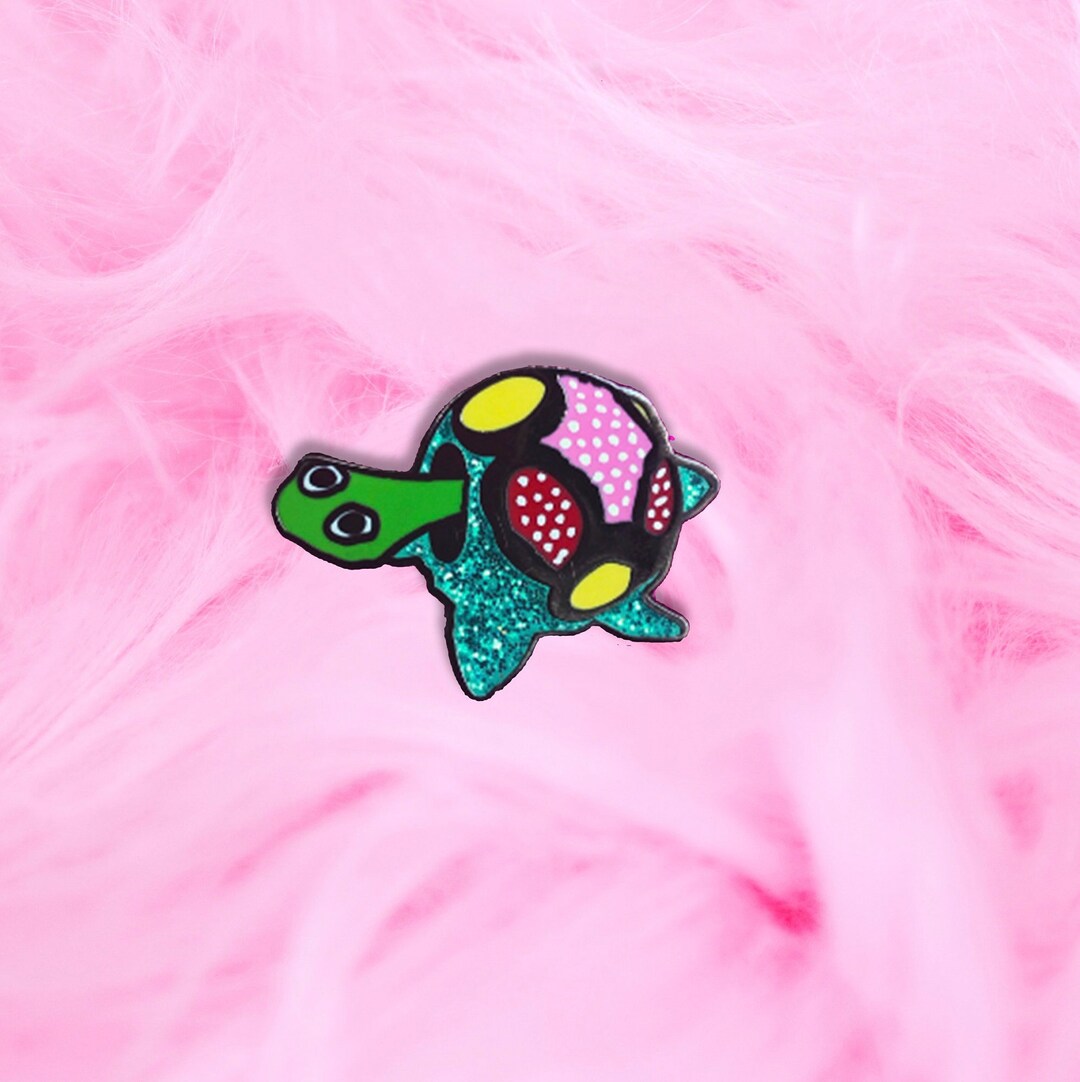 Mexican Turtle Enamel Pin - Etsy