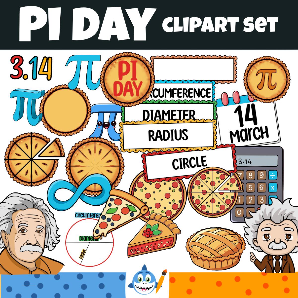 Pi Day Clip Art Set - Commercial Use - Math Clipart PNG - Etsy
