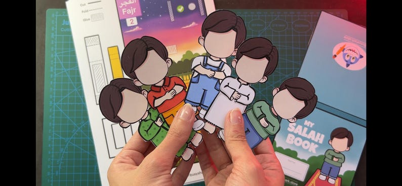 My Salah Pop up Book Paper DIY (boys) - Etsy