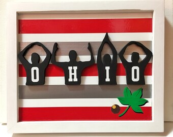 Ohio state buckeyes wall art | Etsy