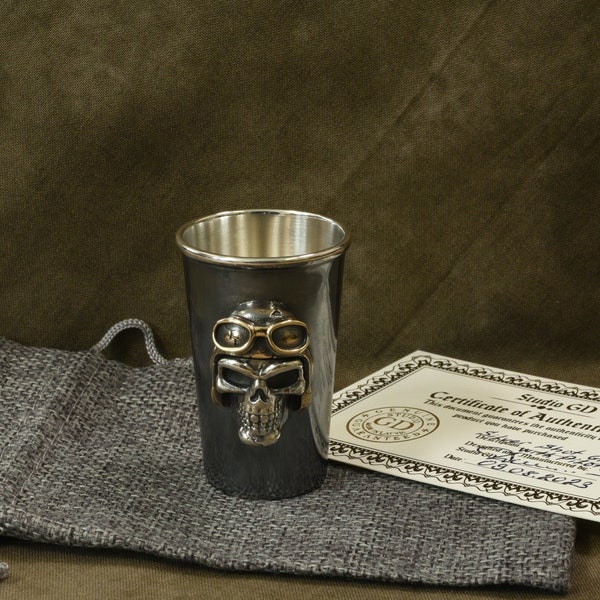 Silver Shot Glass - Etsy