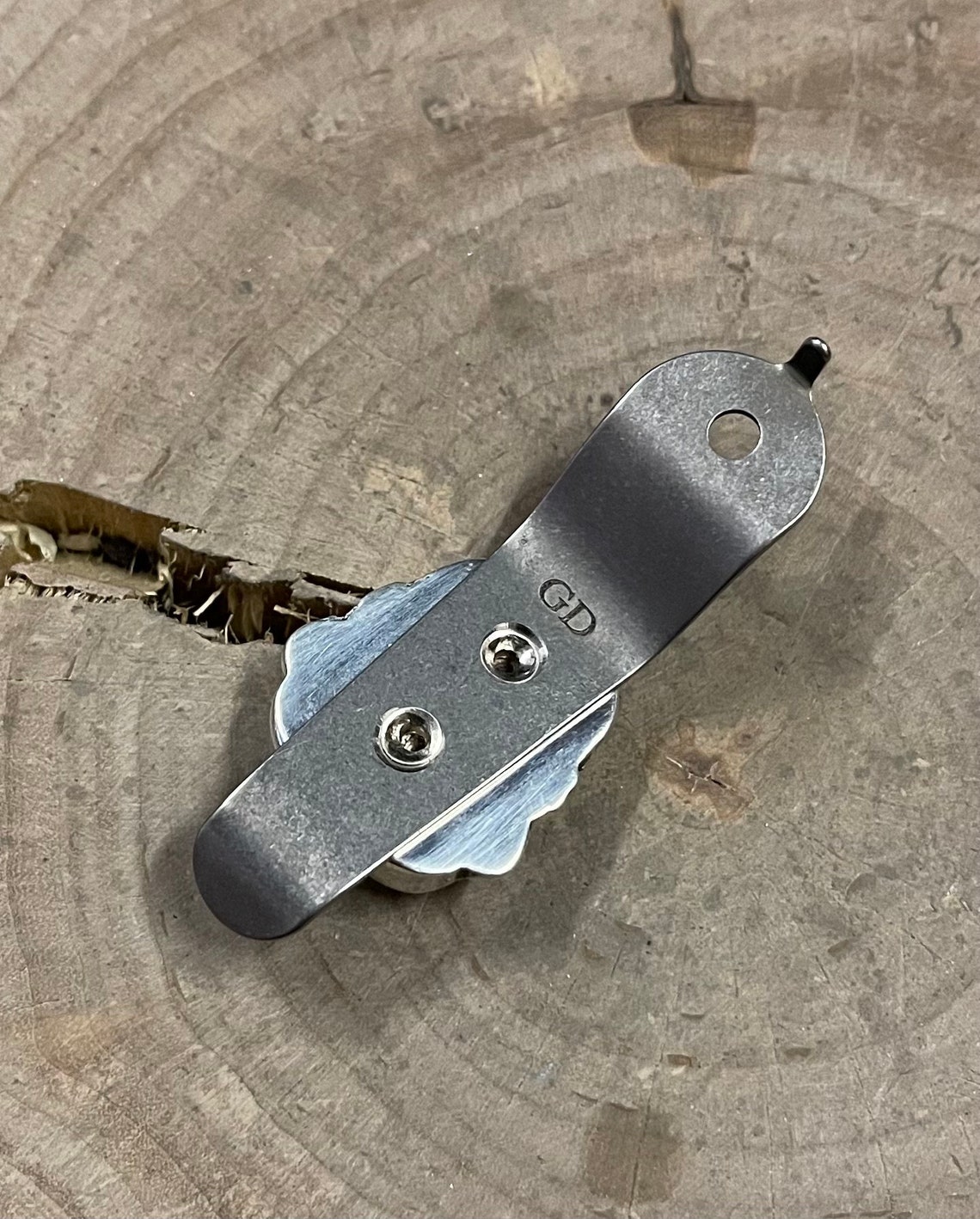 Handmade Titanium Clip With XL Sterling Silver storm - Etsy