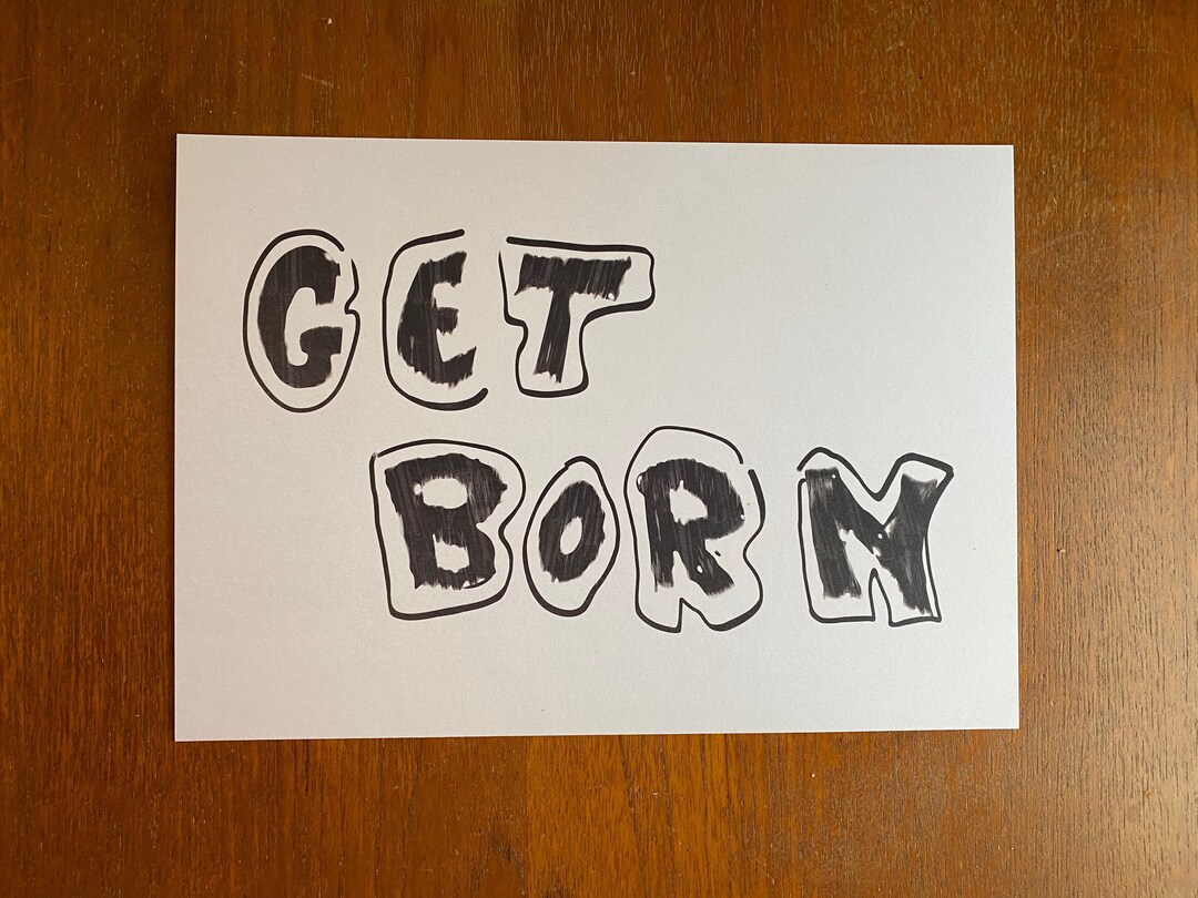 Get Born A4 Print - Subterranean Homesick Blues - Bob Dylan - Etsy