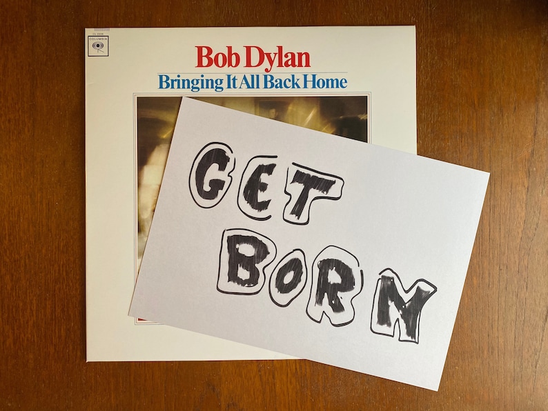 Get Born A4 Print Subterranean Homesick Blues Bob Dylan - Etsy