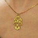18k Gold Plated Hamsa Pendant Hamsa Hand Necklace Hand of - Etsy