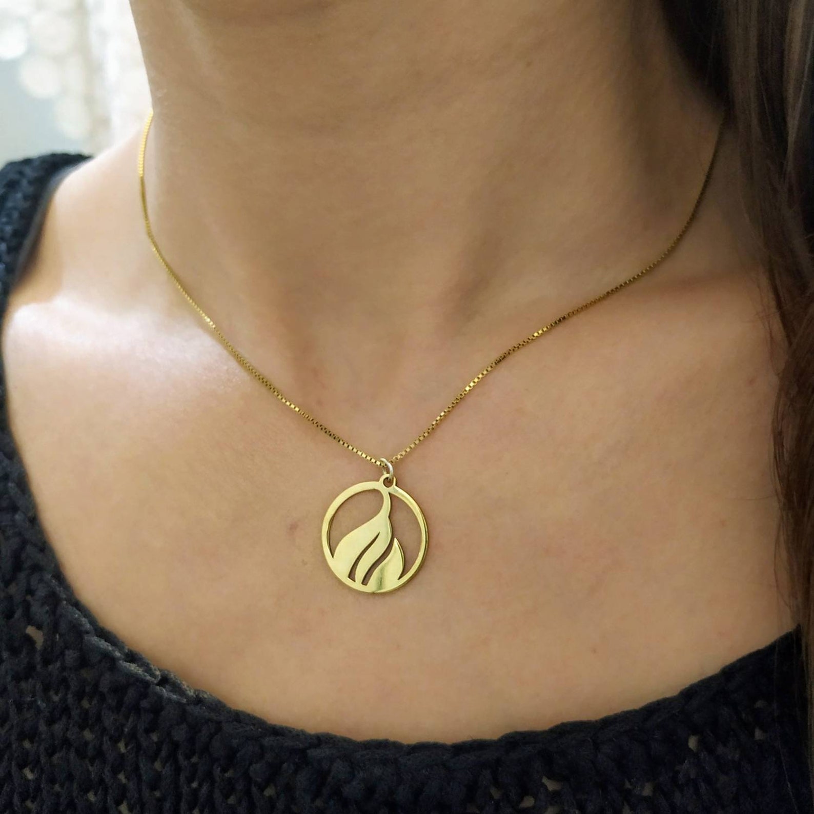 Fire Element Fire Necklace Flame Charm Fire Pendant 4 - Etsy