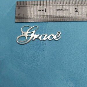 925 Sterling Silver Name Pendant - Personalized Name - Silver Name ...