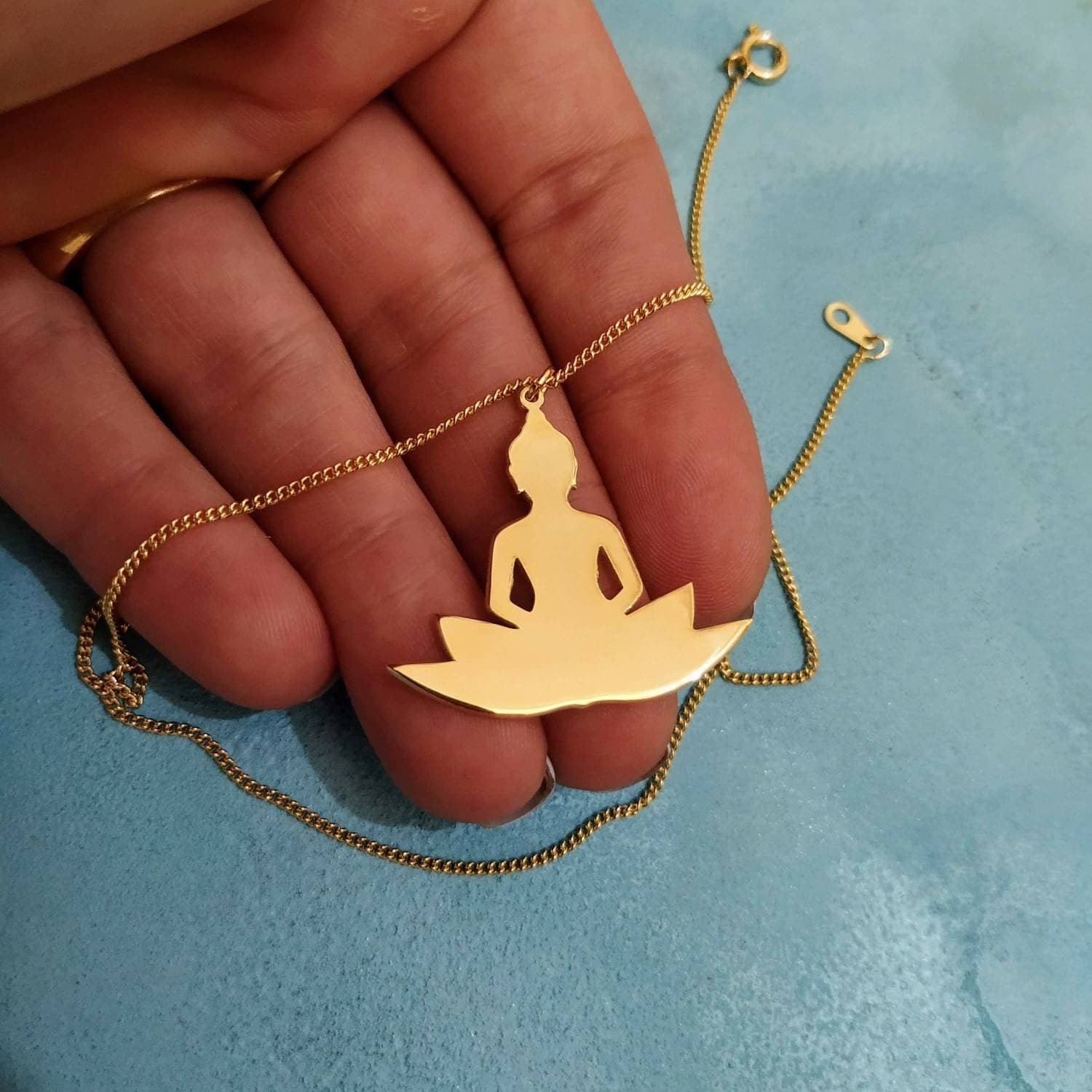 Gold Buddha Necklace Buddha Necklace Buddha Pendant | Etsy