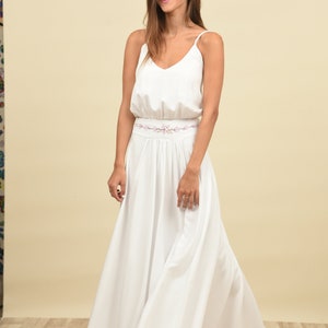 2 Piece Wedding Dress 2 Parts Wedding Dress Separates Spaghetti Straps ...